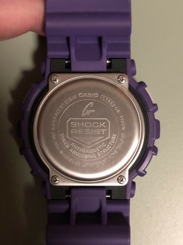 CASIO G - SHOCK Watch GA - 110DN Ltd Dusty Neon Series Purple Analog ...