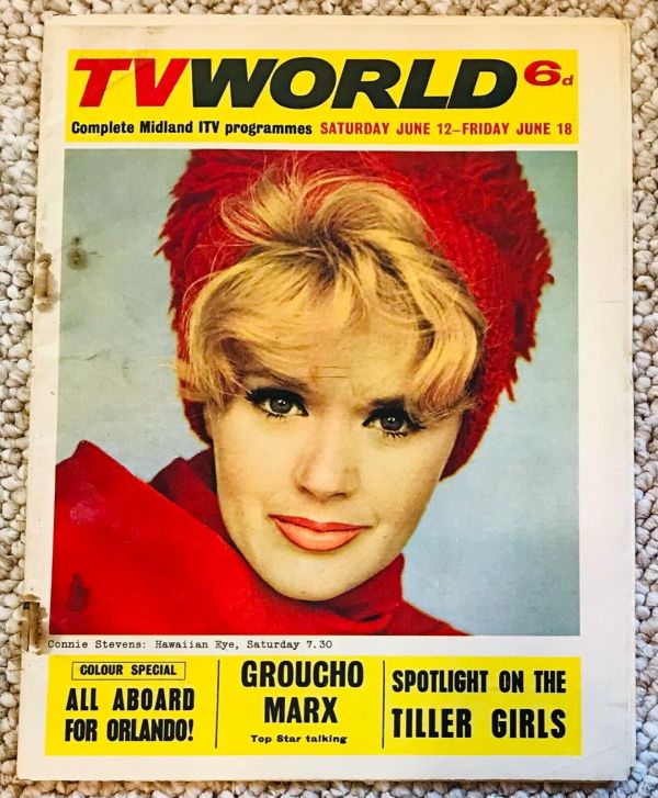Groucho Marx Connie Stevens June 1965 UK London TV World TV Guide ...