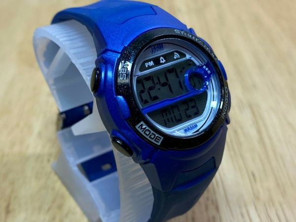 Timex 1440 Sports Lady 50m Blue Digital Alarm Chrono Watch Hours ...