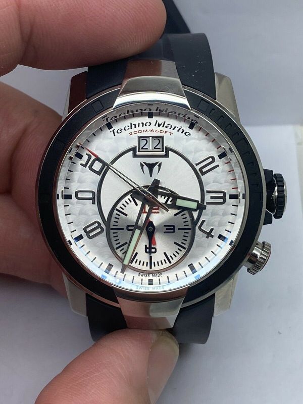 Old Stock TECHNOMARINE WATCH UF6 DUAL TIME Men’s Dive Wrist Watch ...