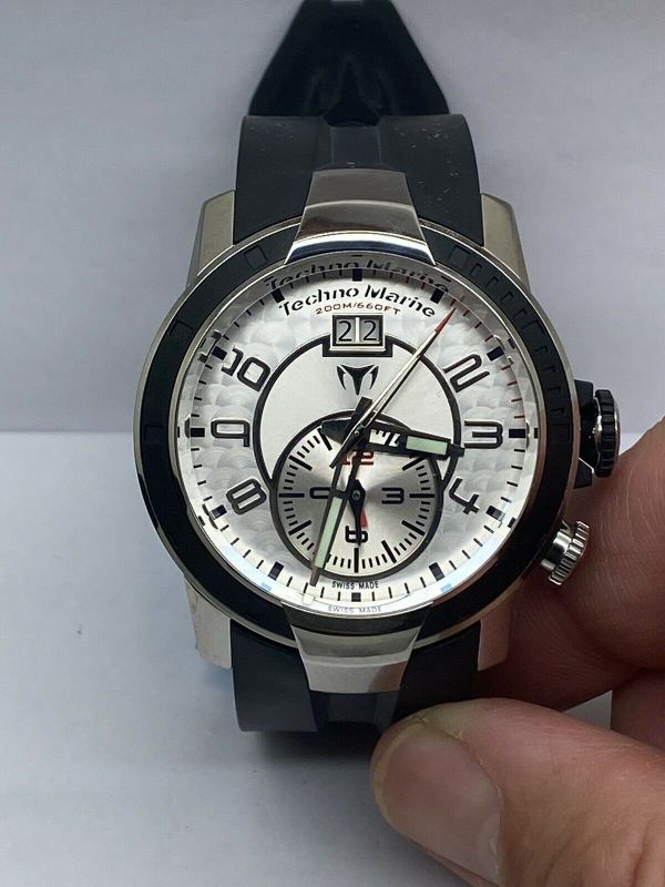 Old Stock TECHNOMARINE WATCH UF6 DUAL TIME Men’s Dive Wrist Watch ...