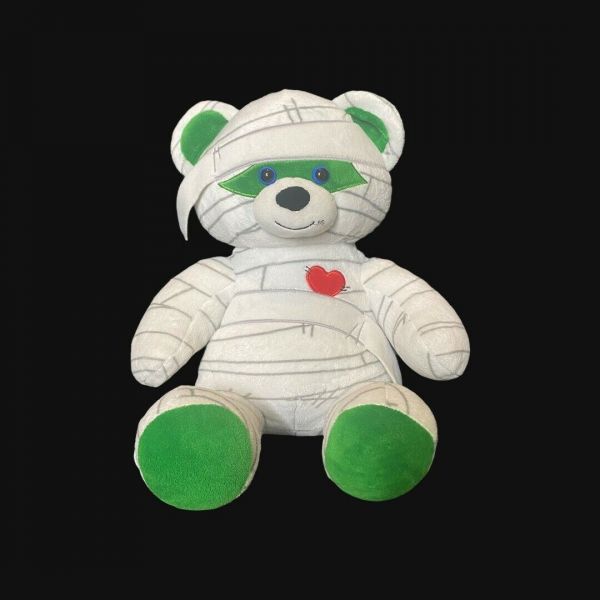 Build A Bear 15 " Green Teddy Mummy Costume Plush Halloween Stuffed Toy ...