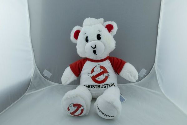 Build A Bear Stuffed Plush White Ghostbusters Teddy Bear 18 " BAB With ...