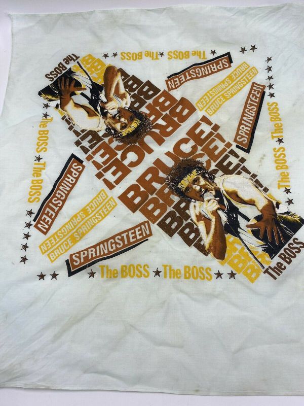 Vintage Bruce Springsteen Bandana The Boss Rare Find | #69943443