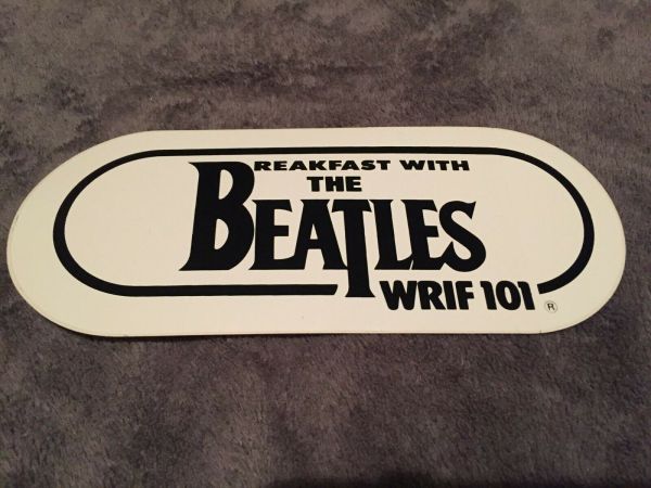 Vintage 1989 Breakfast With The Beatles WRIF 101 Detroit Radio BUMPER ...