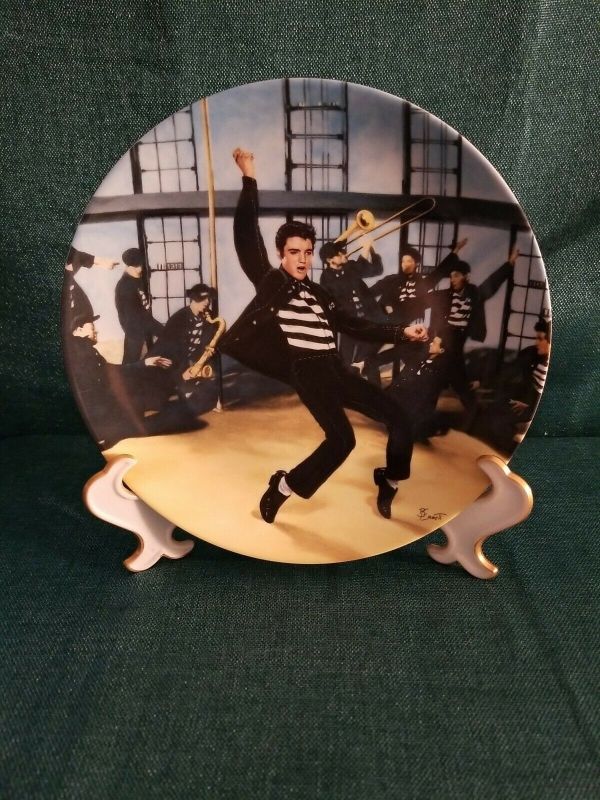 Elvis Presley Delphi Collector Plate LOOKING AT A LEGEND 2 JAILHOUSE ...