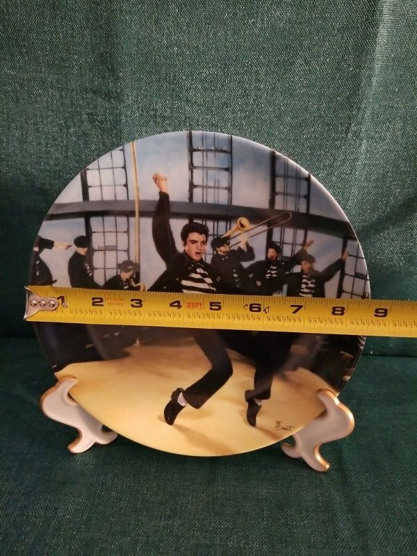 Elvis Presley Delphi Collector Plate LOOKING AT A LEGEND 2 JAILHOUSE ...