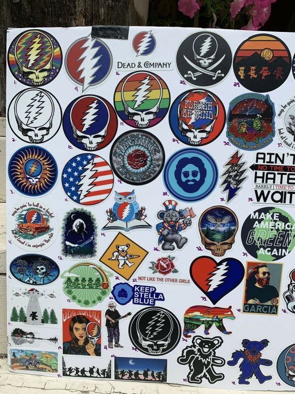 Grateful Dead Sticker Of Your Choice UV Vinyl Dead & Company Laptop ...