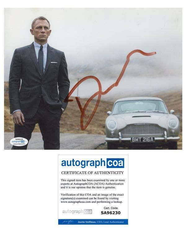 Daniel Craig " No Time To Die " AUTOGRAPH Signed ' James Bond ' 8x10 ...