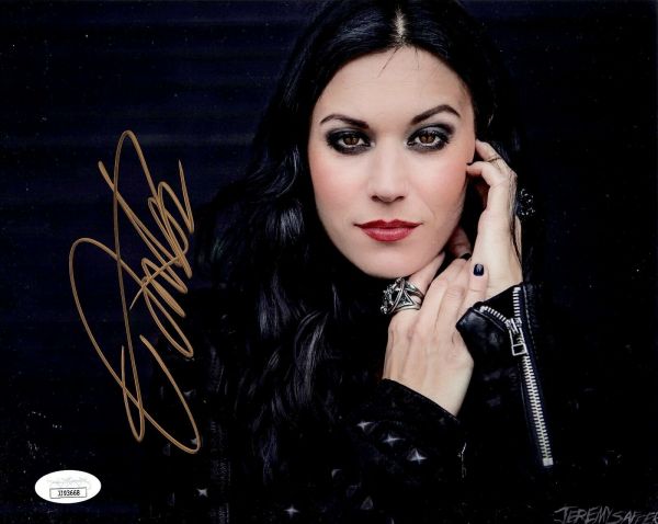 CRISTINA SCABBIA Autograph SIGNED 8x10 PHOTO LACUNA COIL JSA CERTIFIED ...