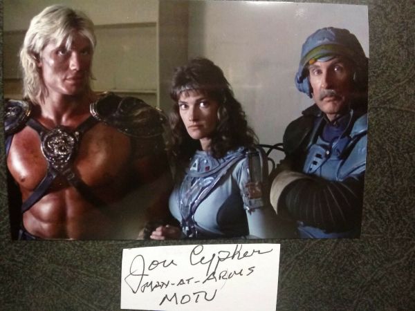 JON CYPHER As MAN AT ARMS Hand Signed CUT With 4X6 Photo - Masters Of ...