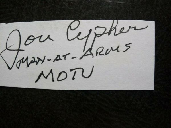 JON CYPHER As MAN AT ARMS Hand Signed CUT With 4X6 Photo - Masters Of ...